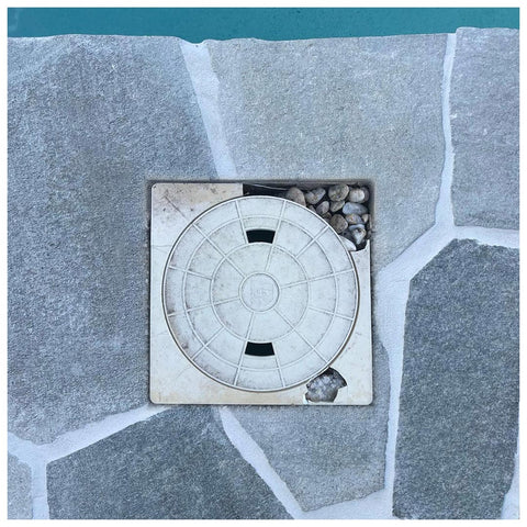 Pool Skimmer Covers | Flush Tile-Insert Skimmer Lids (316 Stainless ...